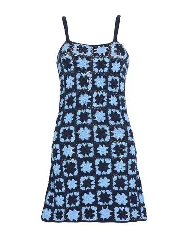 CRO-CHE Mini Dress Cotton - Blue