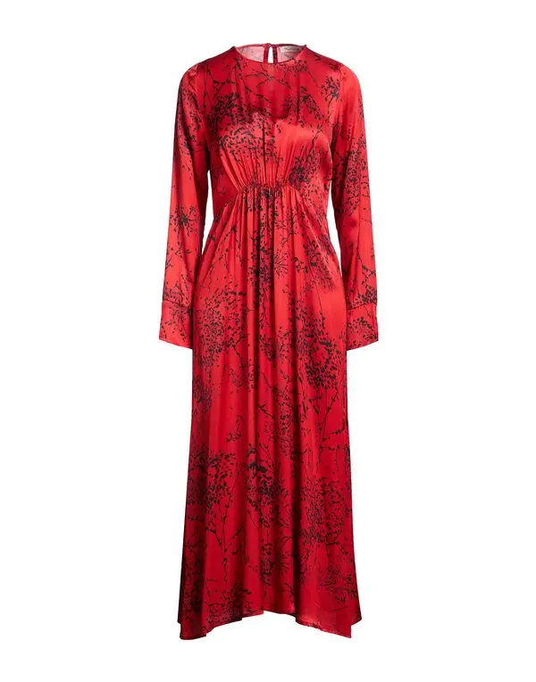 MANILA GRACE Midi Two-tone Dress