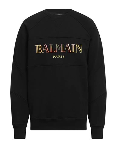 Balmain Sweatshirt In Cotton And Elastane - Black