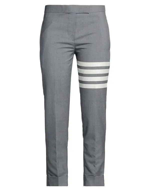 Thom Browne Tapered Cool Wool Pants - Grey