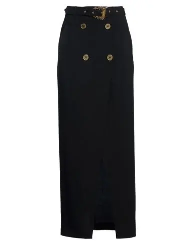 Versace Maxi Skirt Size Viscose, Linen - Black