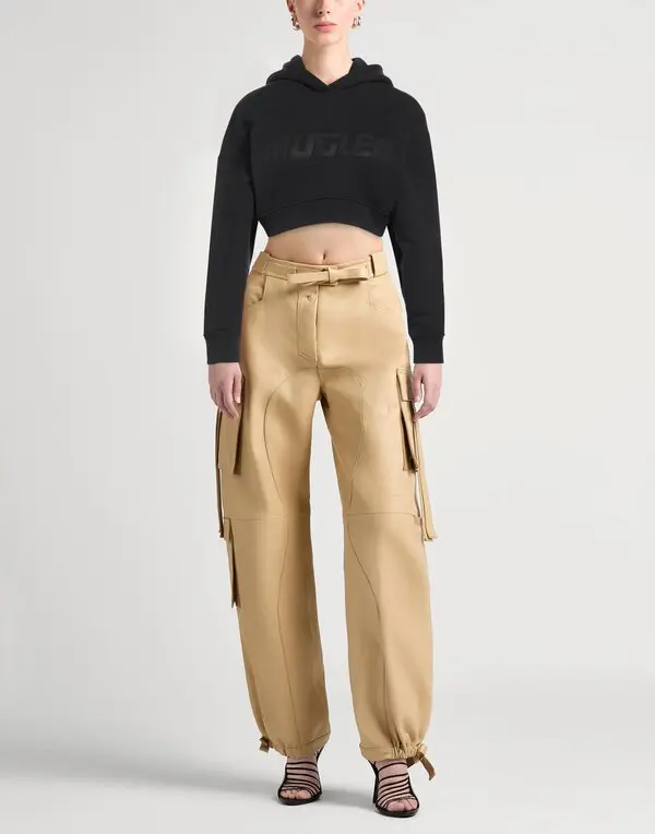 MUGLER Cotton-blend French Terry Sweatshirt