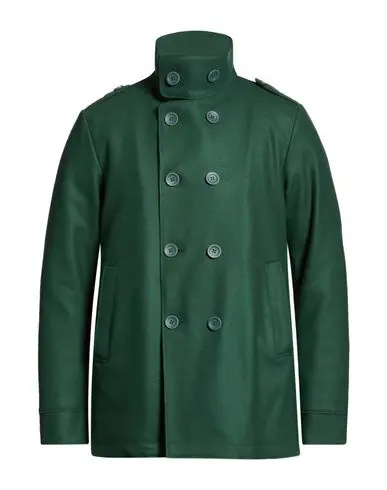 Herno Coat Dark Size Virgin Wool, Polyamide - Green