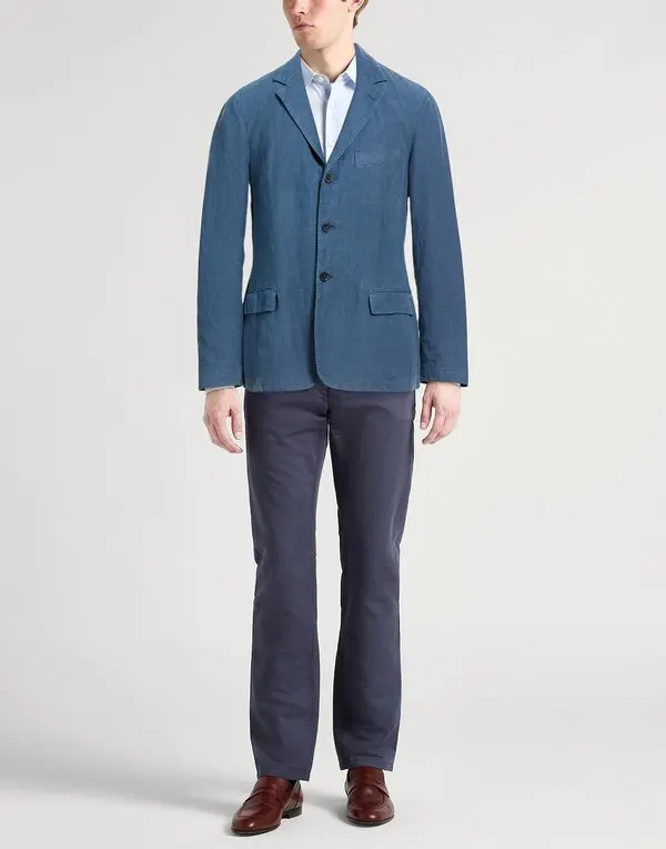120% Lino Linen Single-breasted Blazer