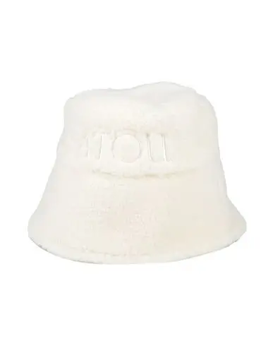 PATOU Embroidered Polar Fleece Fisherman's Hat - White