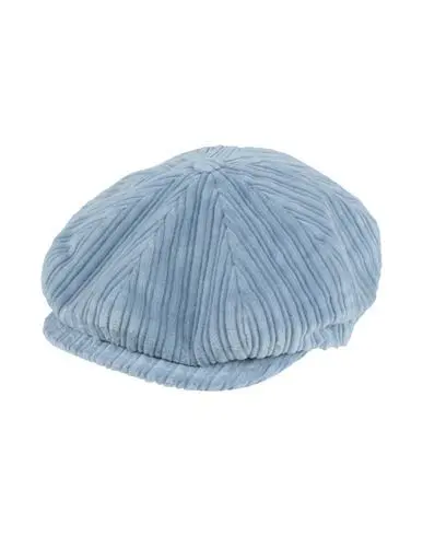 Borsalino Light Cotton Flat Cap - Blue
