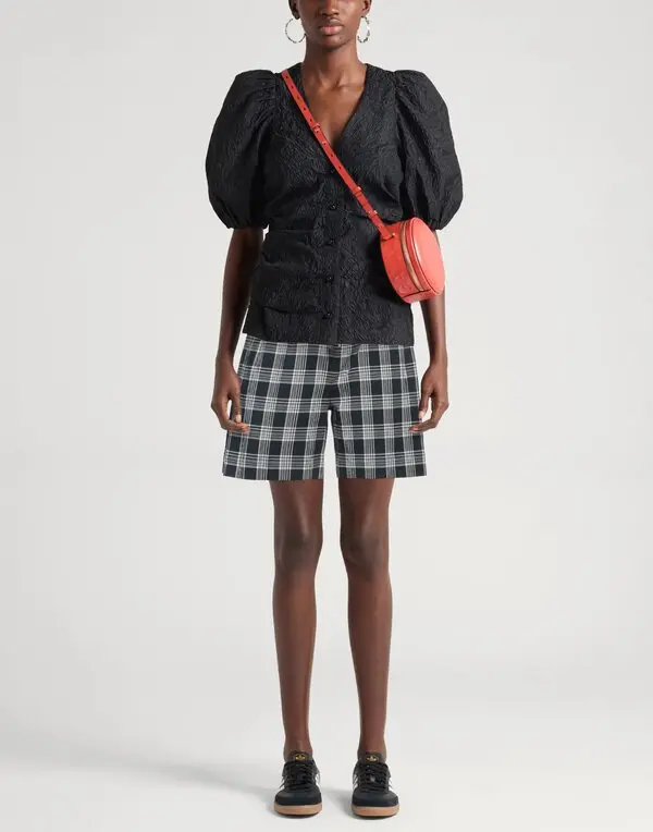 Woolrich Checked Seersucker Shorts - Blue