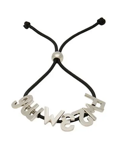 MAISON MARGIELA Logo-embellished Bracelet - Black