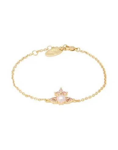 VIVIENNE WESTWOOD Brass Bracelet With Crystals - Gold