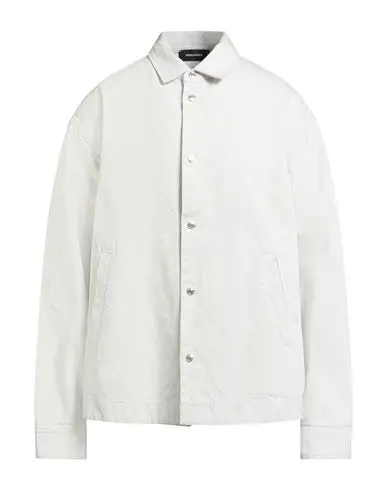 Dsquared2 Icon Denim Shirt Light Size Cotton - Grey
