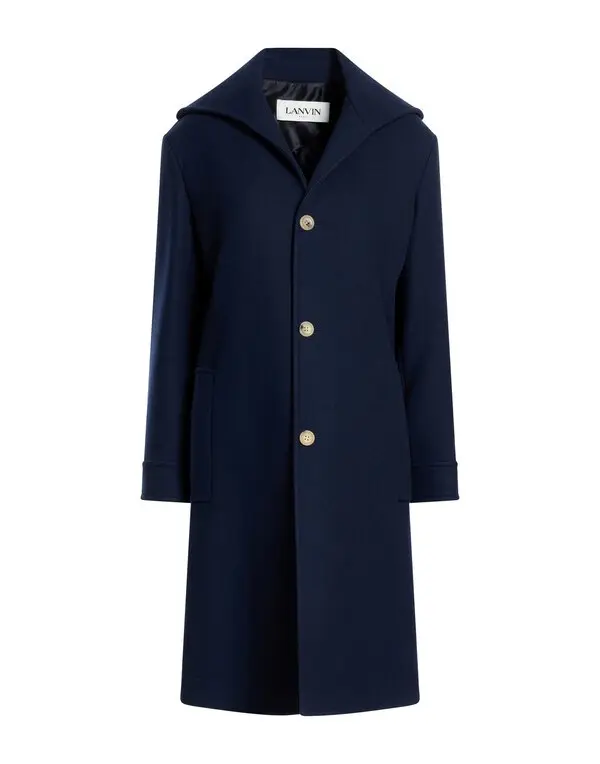LANVIN Single-breasted Virgin Wool & Cashmere Coat