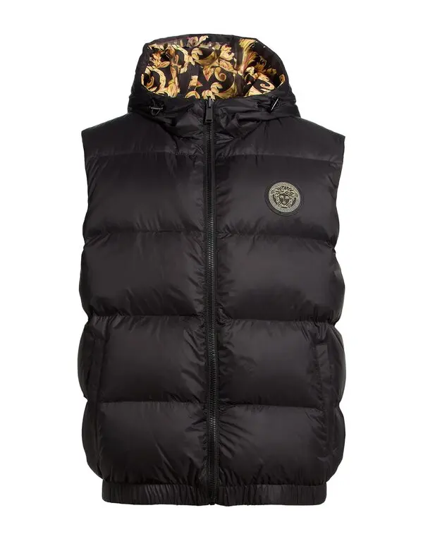 Versace Hooded Sleeveless Down Vest