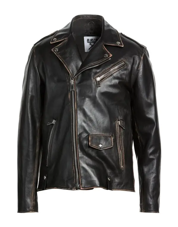 BERNA Leather Biker Jacket