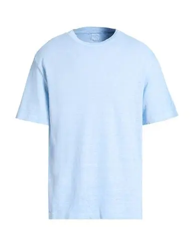 120% Lino T-shirt Size Linen - Blue