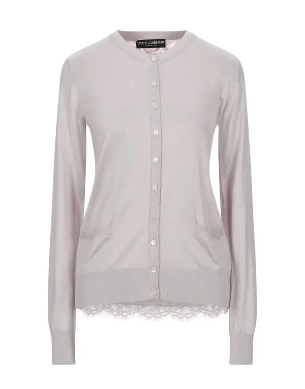 Dolce & Gabbana Cardigan Size Silk, Cotton, Viscose - Grey