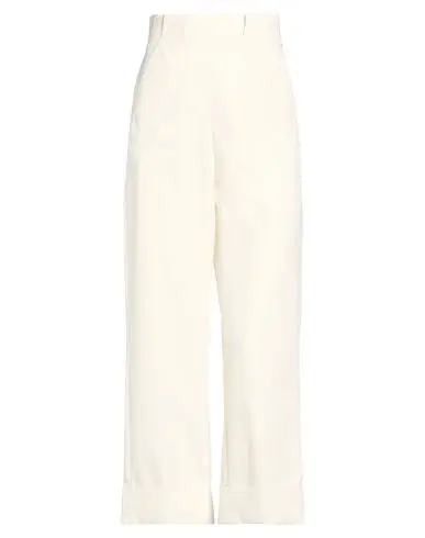 Max Mara Pants Ivory Size Cotton - White