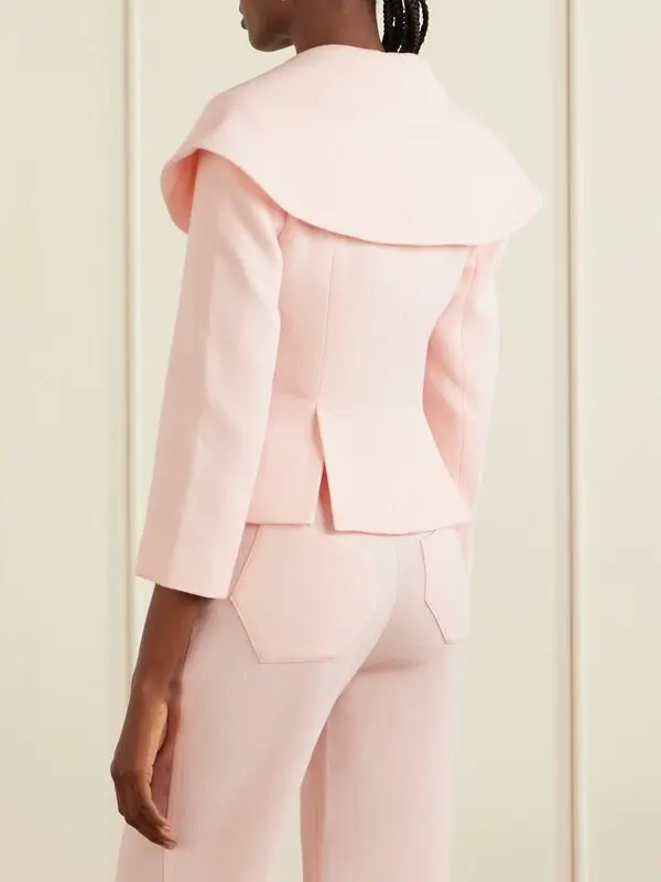 VIOLANTE NESSI Manuela Wool-crepe Jacket