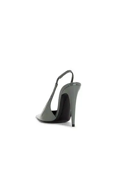 Saint Laurent Guermantes 110 Slingback Pump - Graphite