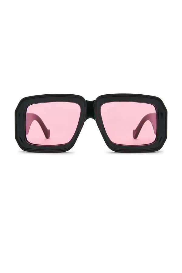 Loewe Paula's Ibiza Dive In Mask Sunglasses - Shiny Black & Violet
