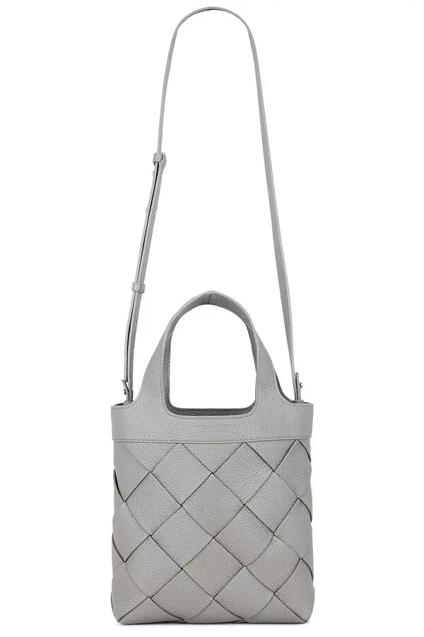 Bottega Veneta Borsa Intrecciato Taurillon - Basalt & Silver
