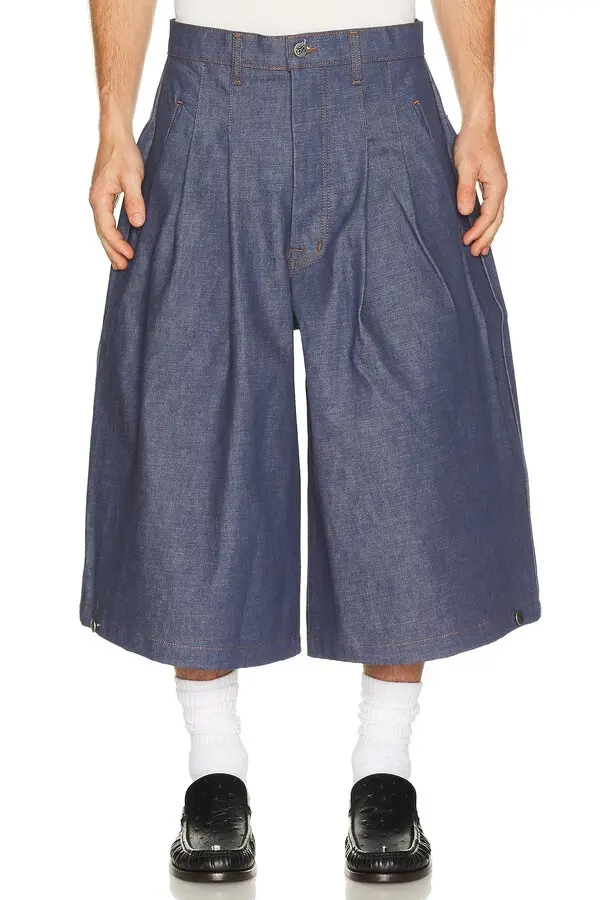 ART COMMUNITY Diptych Japanese Denim Jort