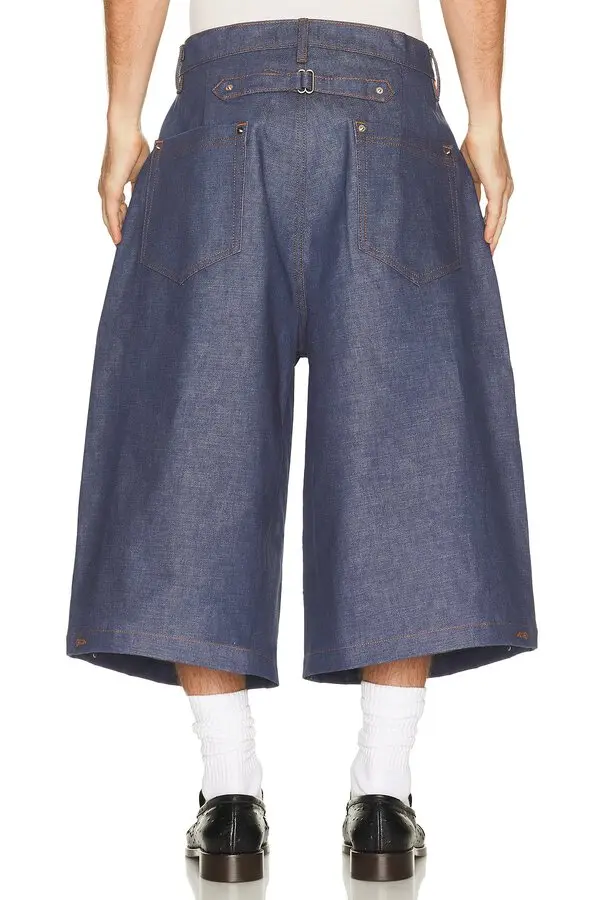 ART COMMUNITY Diptych Japanese Denim Jort