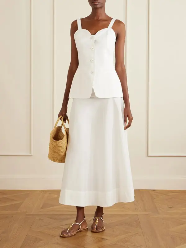 VIOLANTE NESSI Henriette Linen Top