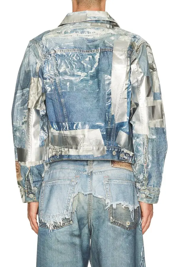 Acne Studios Ovice Tape Jacket - Mid Blue