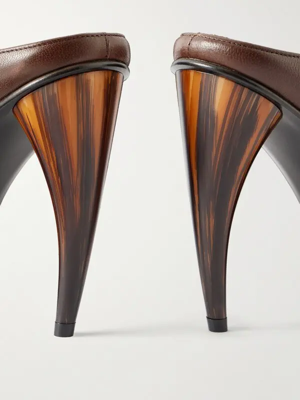 Alexander McQueen Leather Mules - Brown