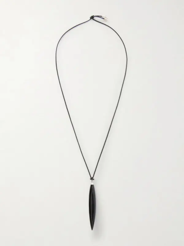 SOPHIE BUHAI Crevice Onyx And Silver Pendant - Black