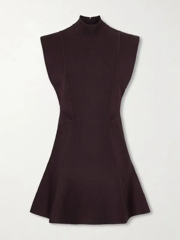 Alaïa Sleeveless Knitted Mini Dress - Purple