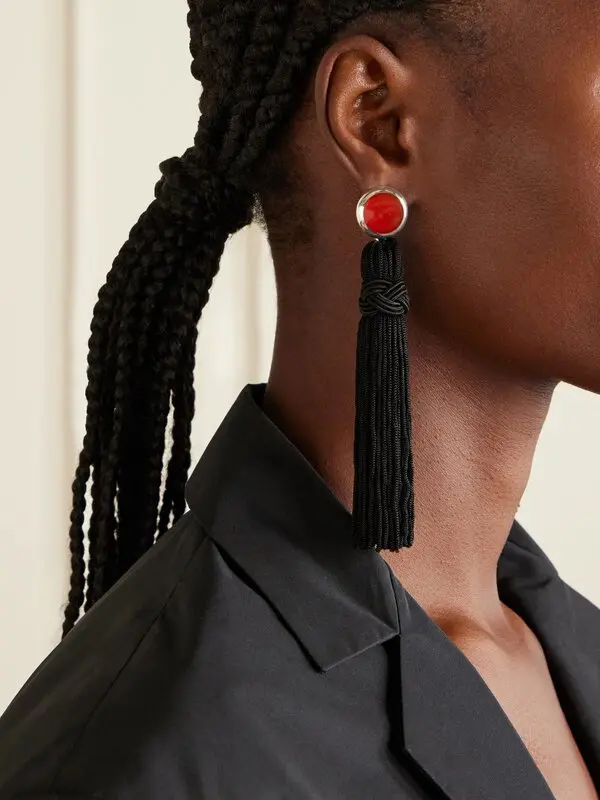 SOPHIE BUHAI Cleo Tasseled Earrings