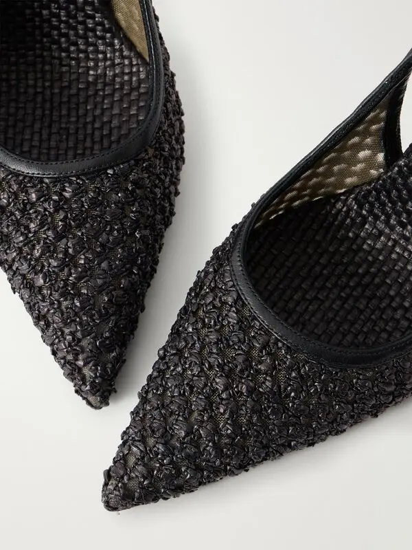 Paris Texas Lidia Slingback Pumps - Black