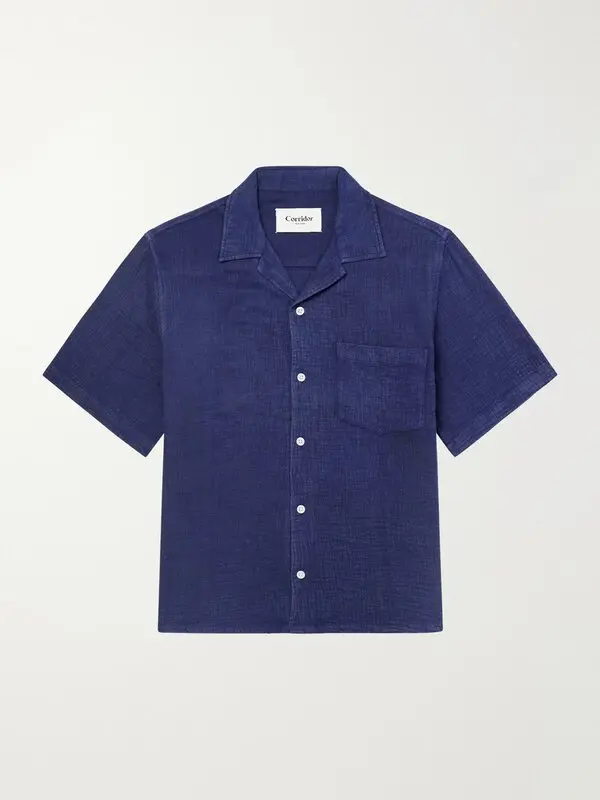 CORRIDOR Camp-collar Cotton Shirt