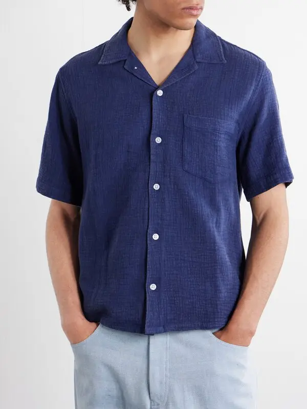 CORRIDOR Camp-collar Cotton Shirt