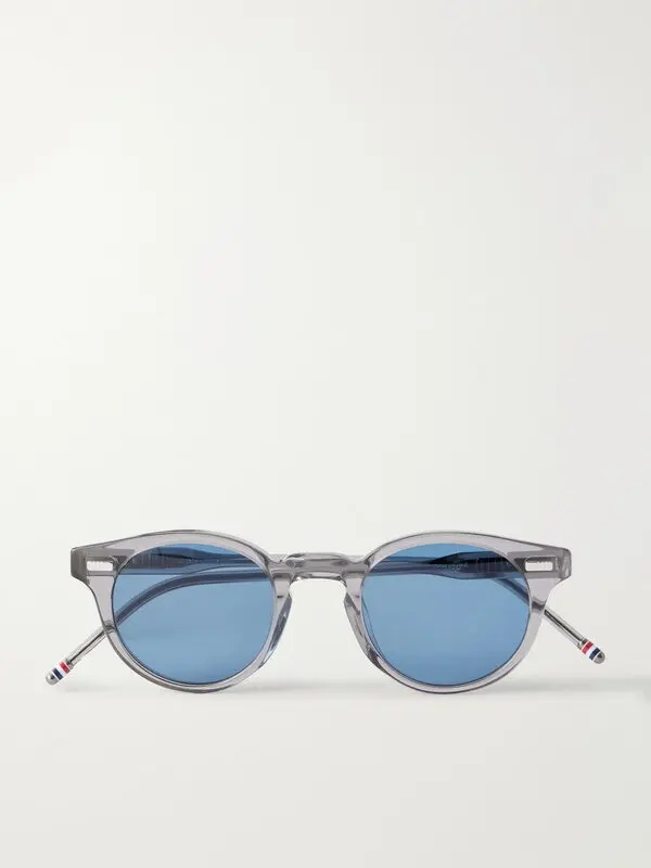 Thom Browne Round-frame Acetate Sunglasses - Gray