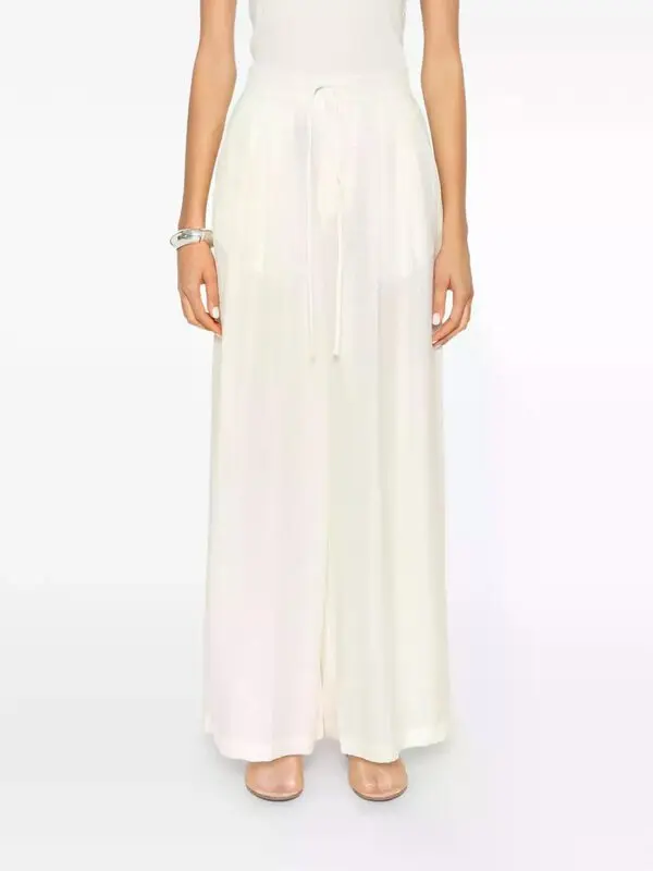 ELEH Drawstring Wide-leg Trousers - Neutrals