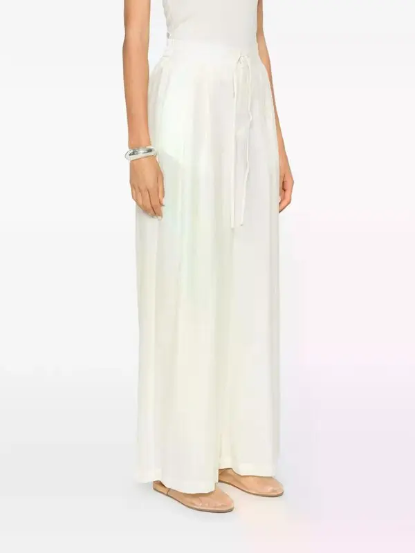 ELEH Drawstring Wide-leg Trousers - Neutrals