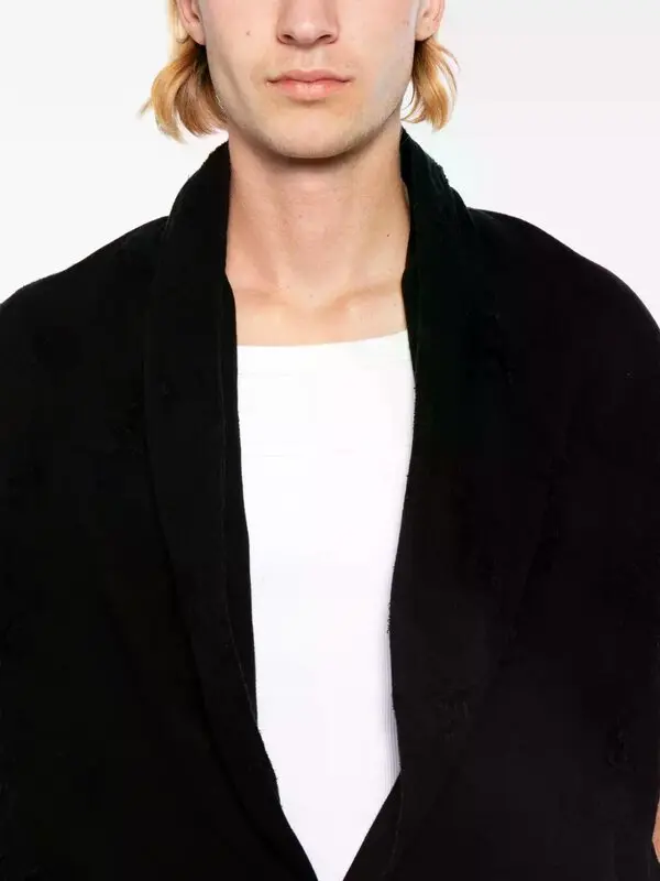 JULIUS Sleeveless Distressed Coat