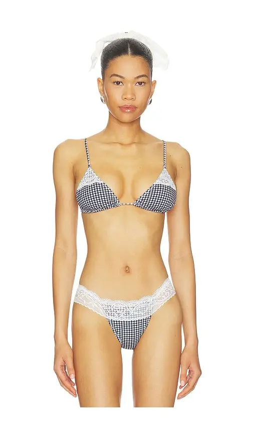 Frankies Bikinis Elena Cotton Top - Midnight Wishes