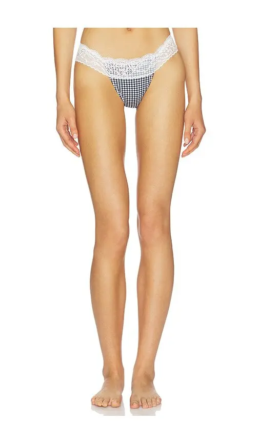 Frankies Bikinis Lea Cotton Bottom - Midnight Wishes