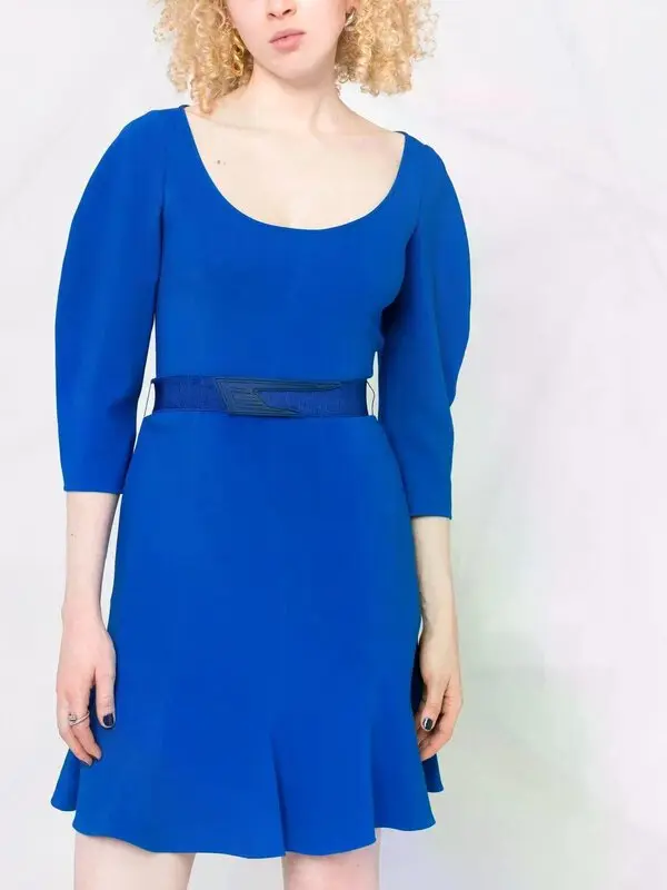 Stella McCartney Puff-sleeve Belted Dress