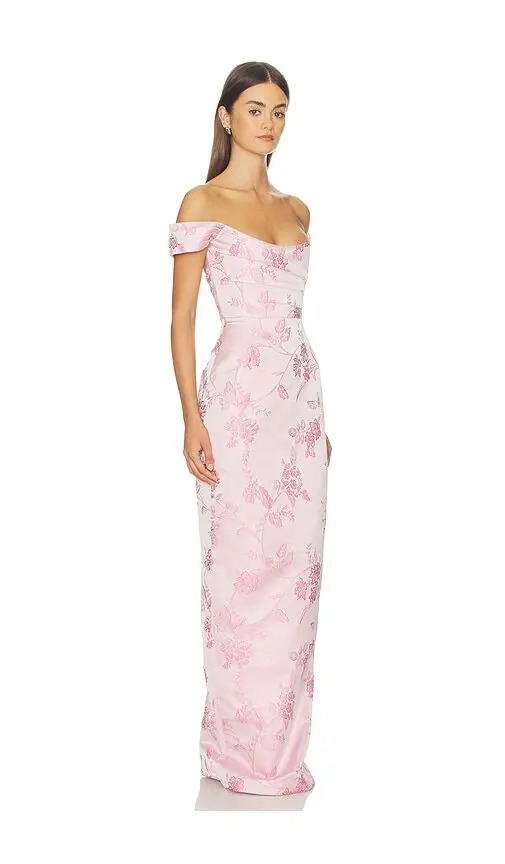 SAU LEE Brocade Gown