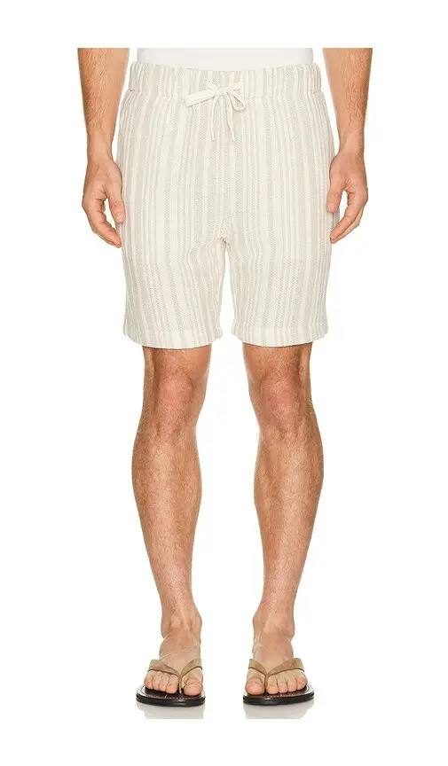 VINTAGE SUMMER Basket Weave Shorts - Tan