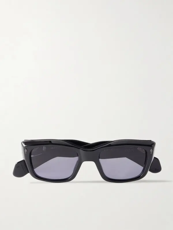 JACQUES MARIE MAGE Corniche Square-frame Sunglasses - Black
