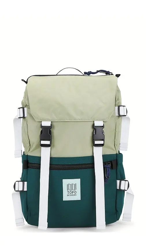 TOPO DESIGNS Rover Pack Classic Backpack - Oil Green & Dark Pine