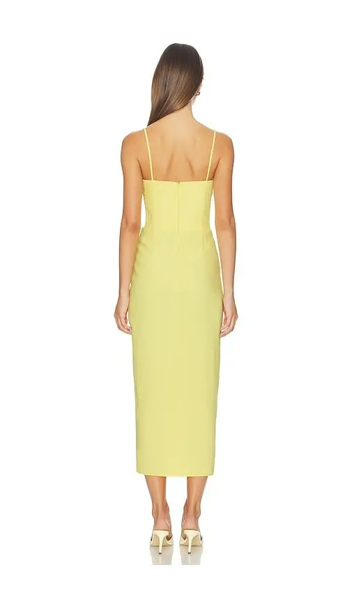 Amanda Uprichard Lyra Midi Dress - Daffodil