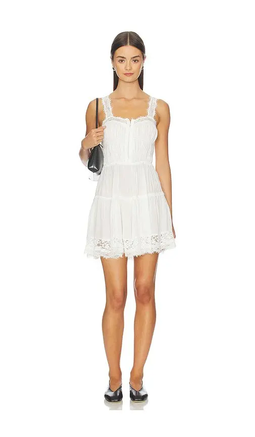 Free People So In Love Mini Slip - Clean Ivory