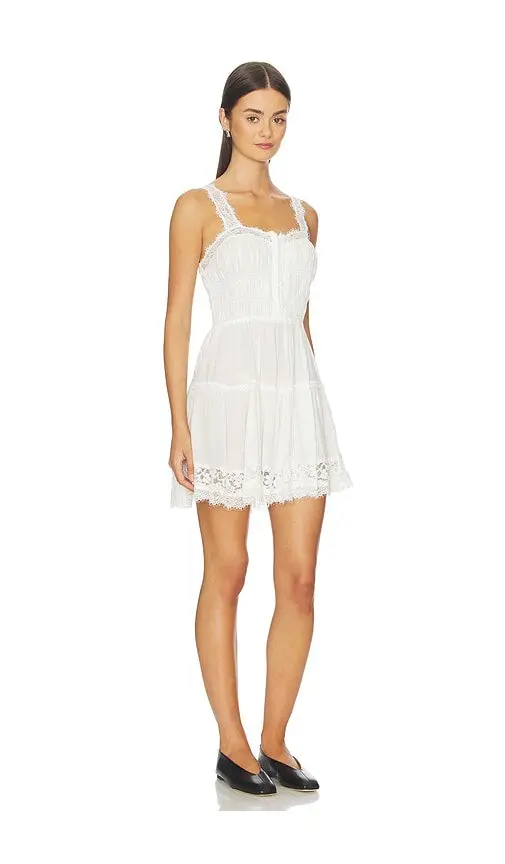 Free People So In Love Mini Slip - Clean Ivory