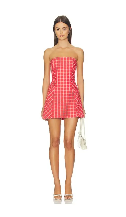 Amanda Uprichard Daisy Romper - Red